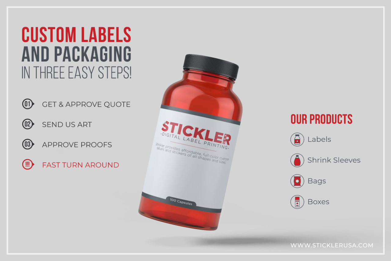 Custom Label Printing | Packaging and Printing | Sticklers USA